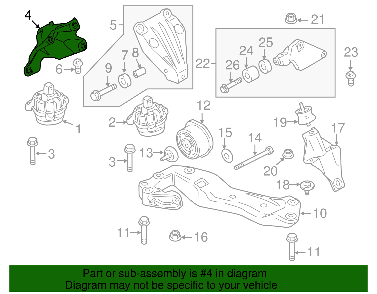 22116781258 - 2010-2019 BMW Support Bracket (22-11-6-781-258) | BMW of ...