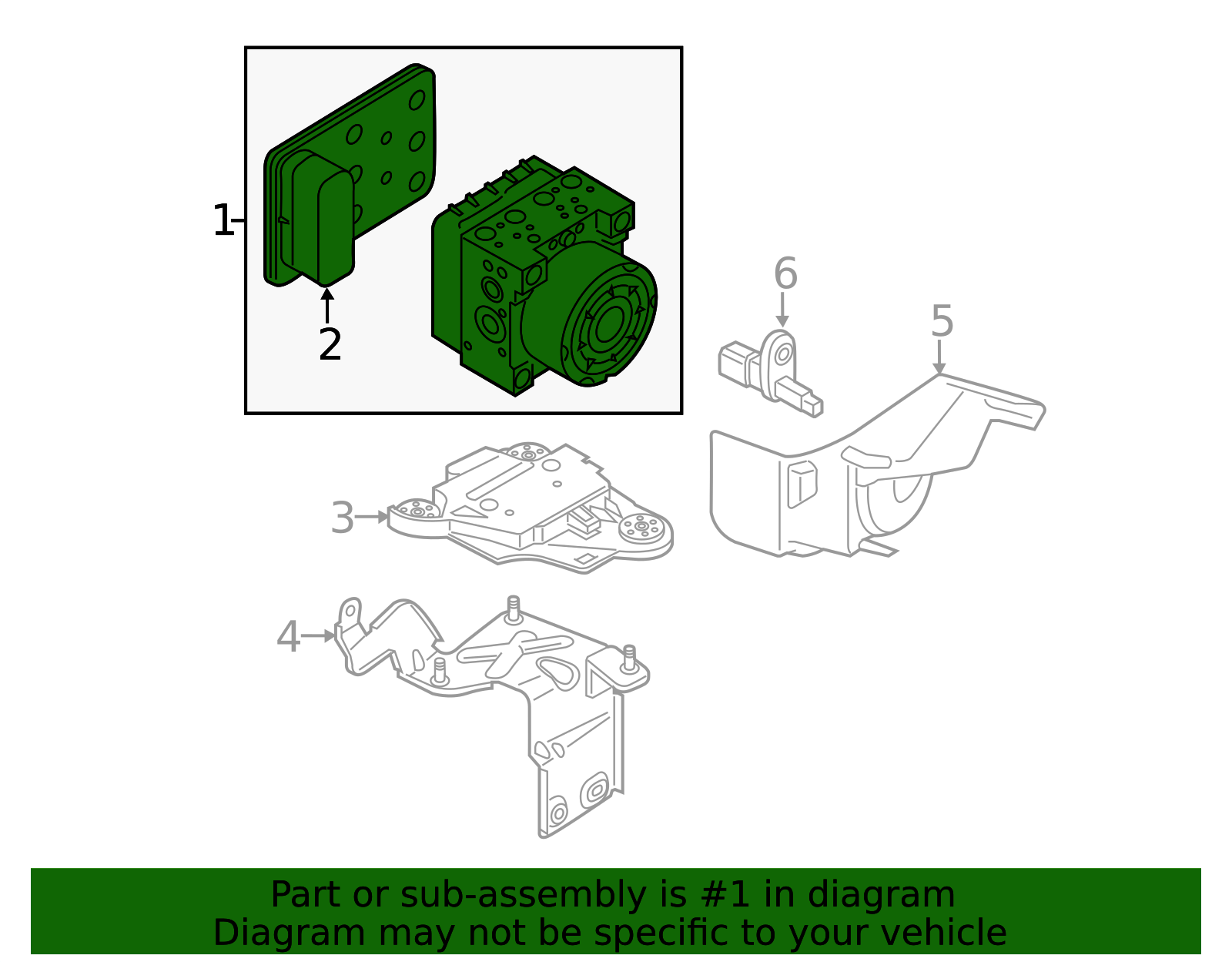 Audi ABS Hydraulic Assembly - Brake Pressure Management - Part #5Q0-614 ...