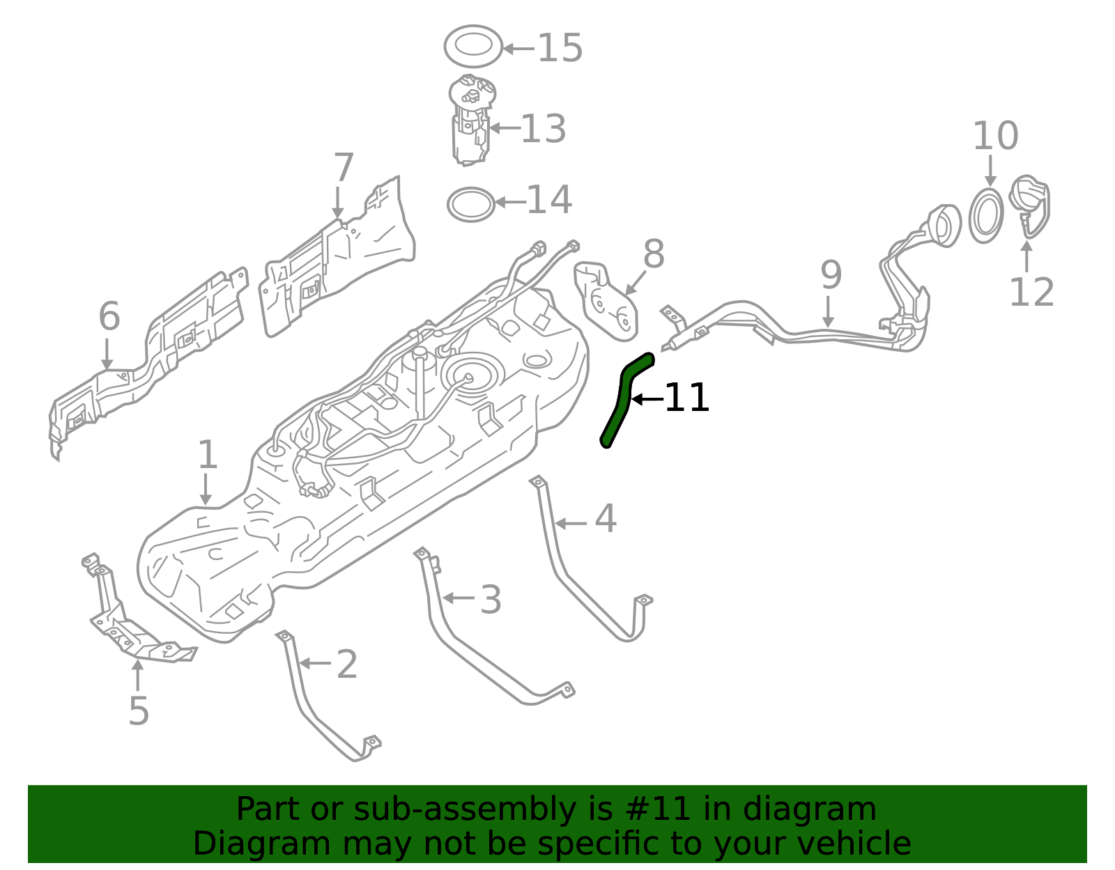 2013-2020 Nissan Pathfinder Fuel Tank Filler Neck 17228-3JA0A | QuirkParts