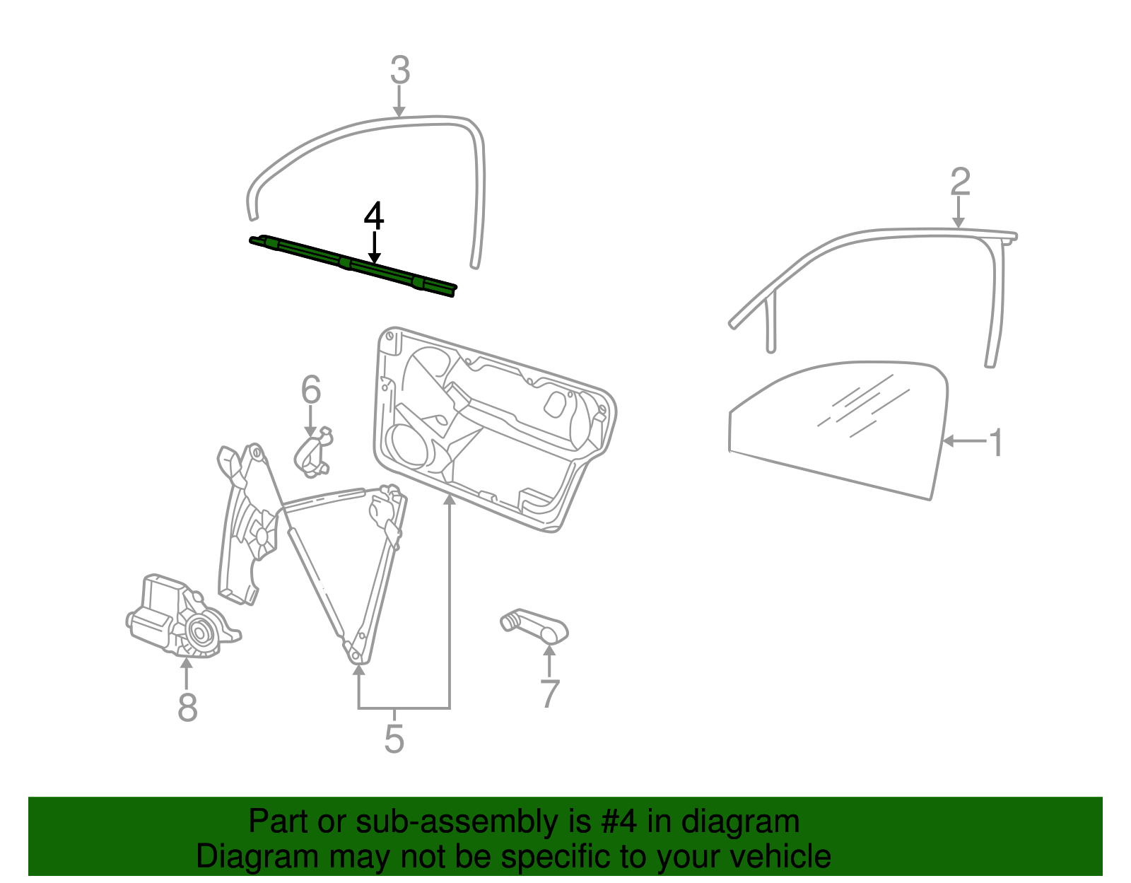 1C0-837-471-B-B41 - Inner Weather-Strip 1998-2010 Volkswagen Beetle ...