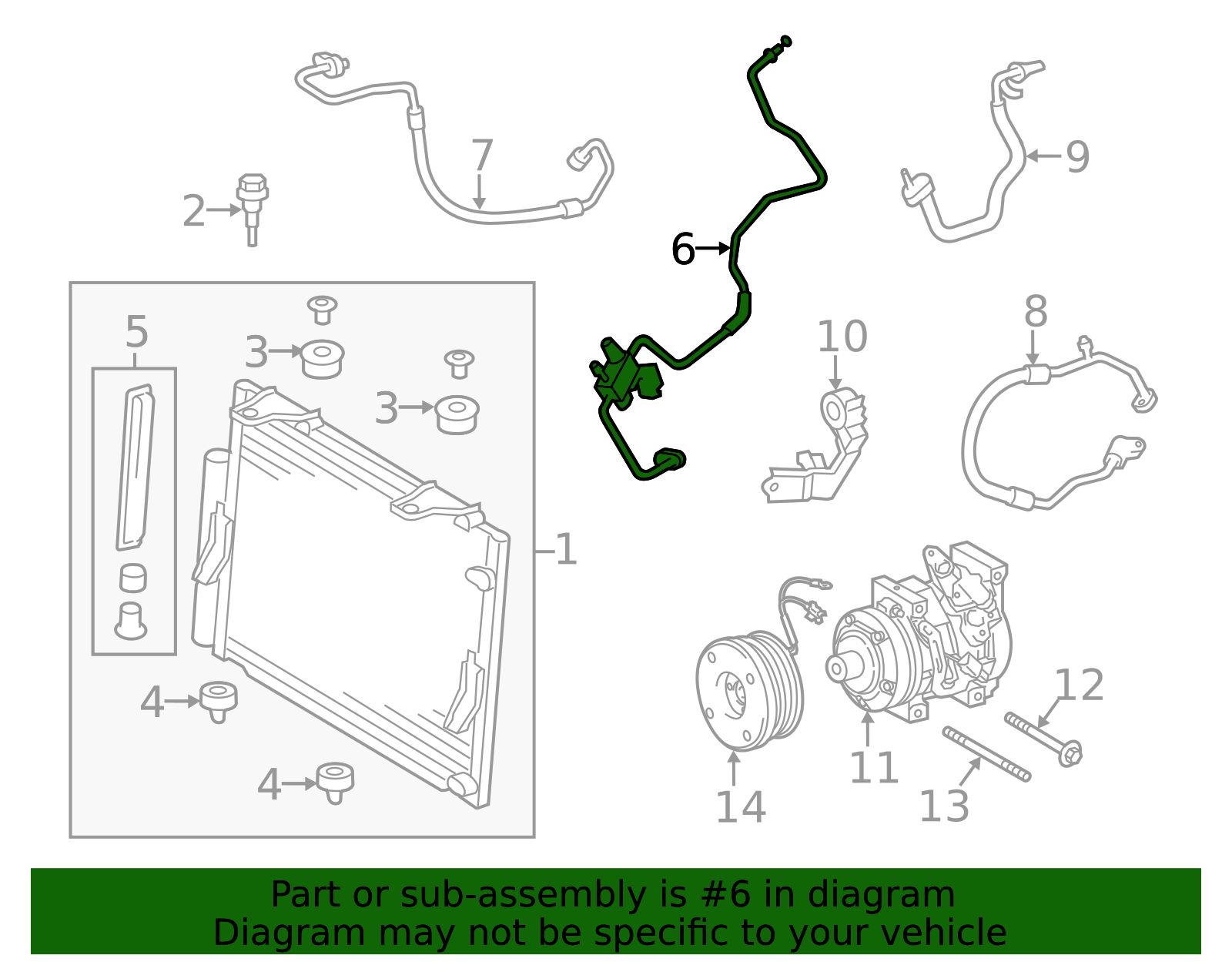 88716-0C580 - High-Quality A/C Pipe for AutoNation Parts
