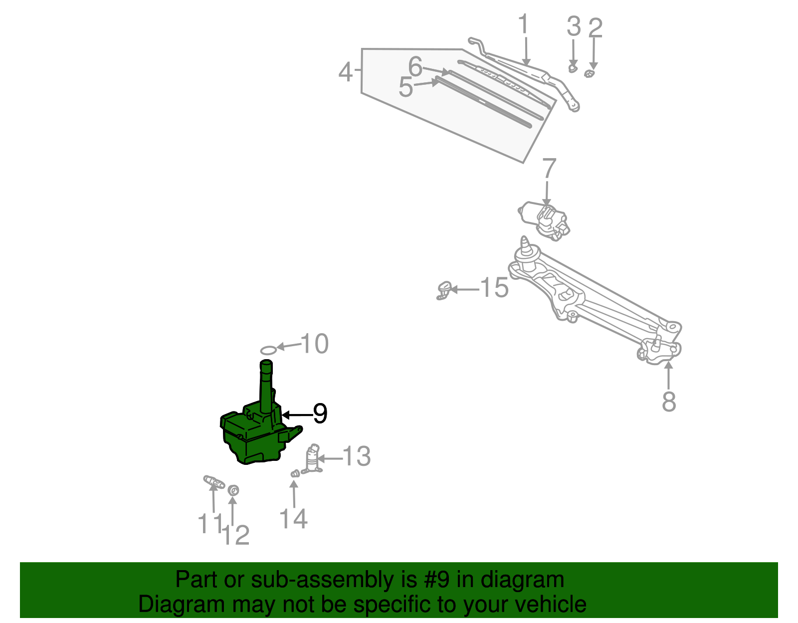 2002-2008 Toyota Washer Reservoir 85315-AA040 | Toyota Parts Center
