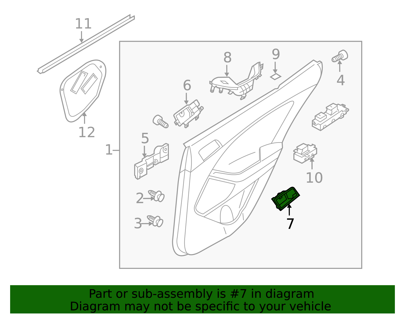 83611-2T000 - Handle Bezel 2011-2013 Kia Optima | Kia.Parts Store