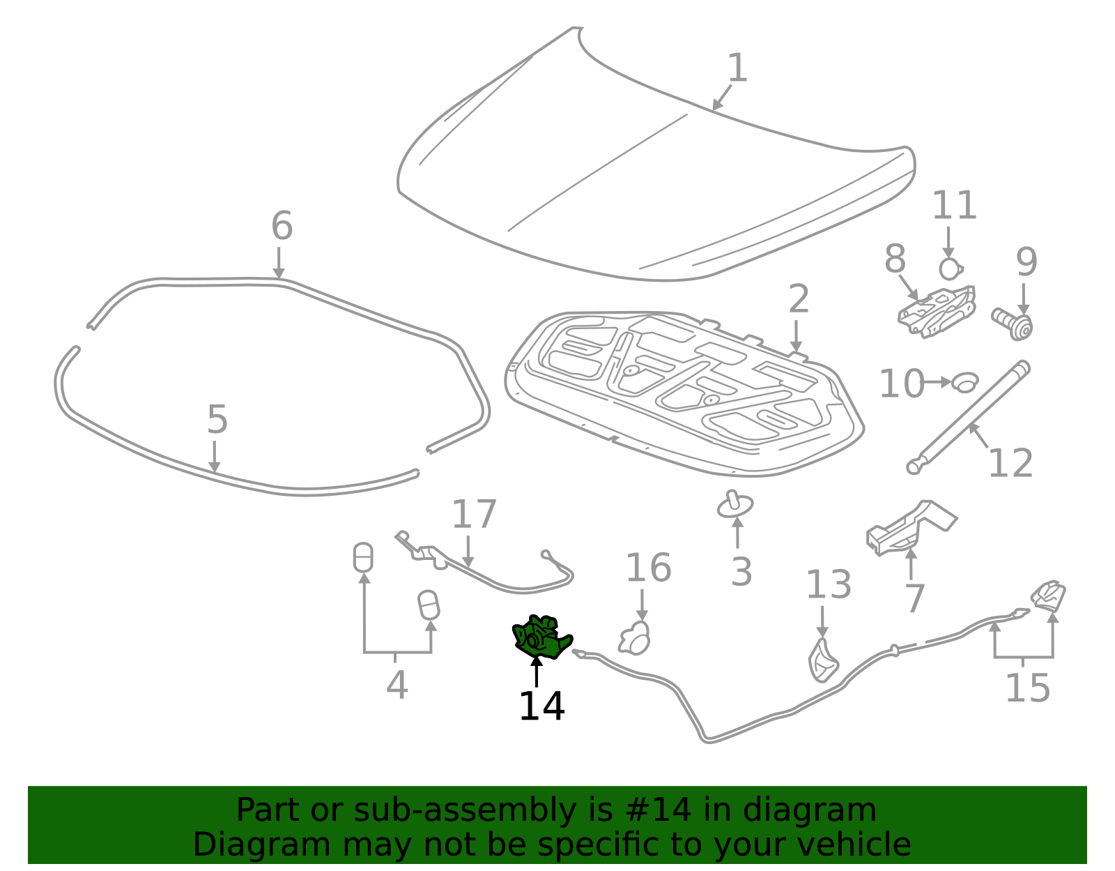 84711417 - High-Quality Hood Primary and Secondary Latch for AutoNation ...
