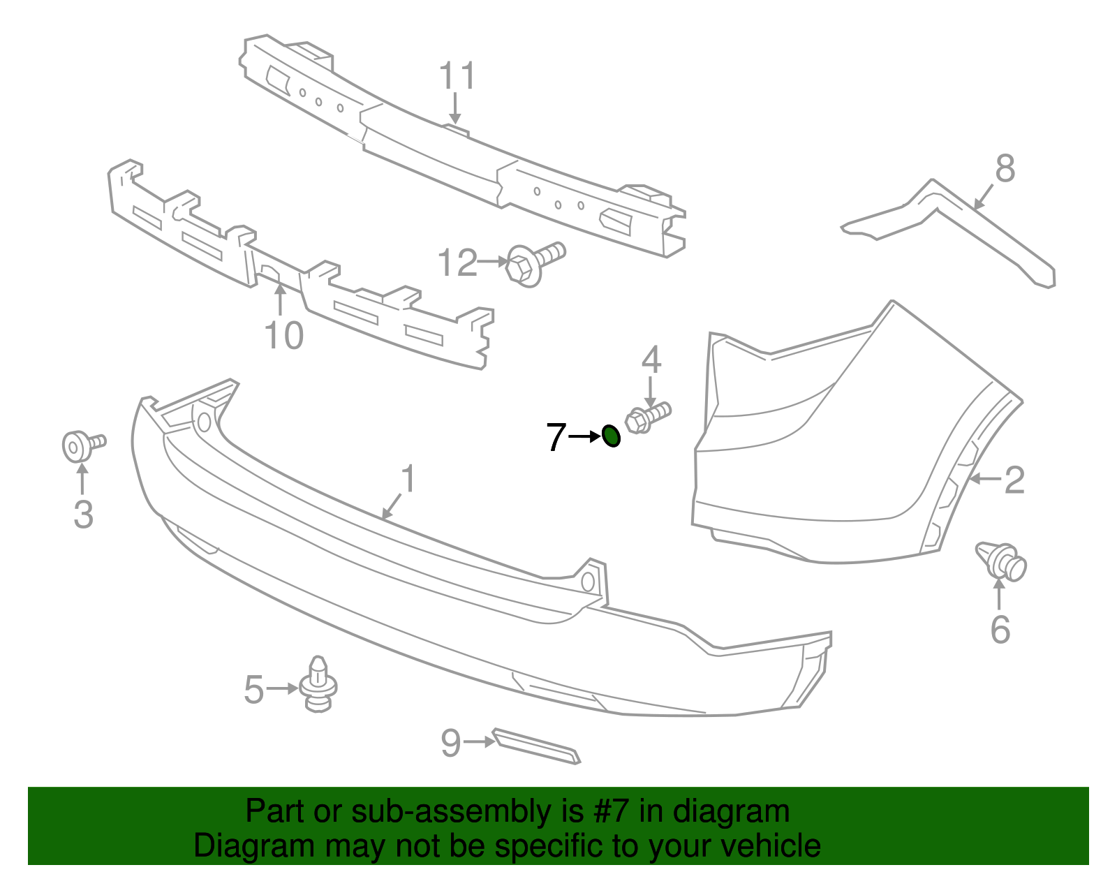 71503-S9A-000E9 - Cap Rear Bumper *R539P* (Molten Lava Pearl) - 2012 ...