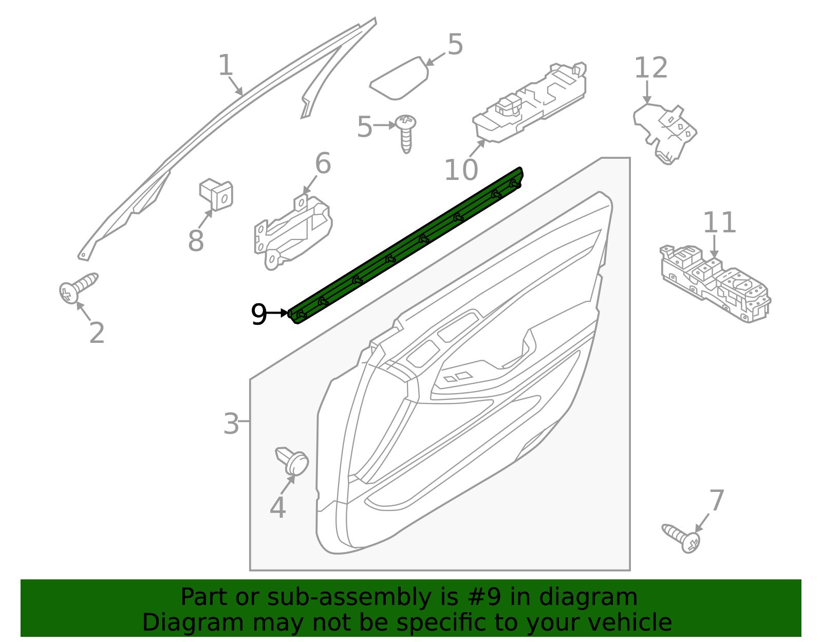 82230-T1000 - 2021-2024 Genesis - Belt Weather-Strip | Conicelli Hyundai