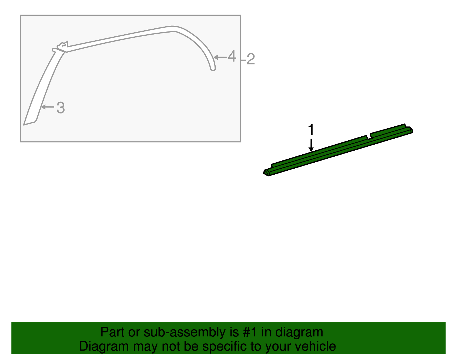 2013 Toyota Corolla Belt Molding 75730-02340 | Toyota Parts Center