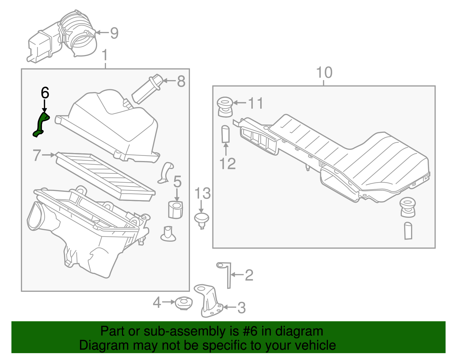 16598-AL50A - 2003-2025 Nissan - Air Cleaner Assembly Retainer Clip ...