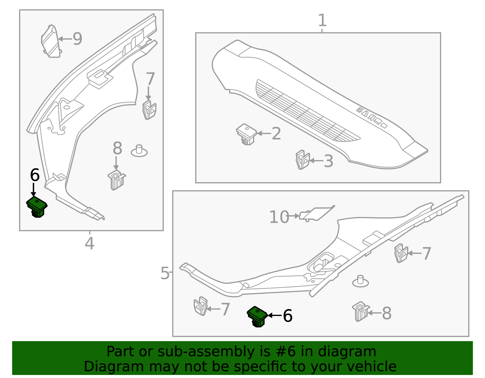 2021-2025 Ford Fender Ledge Cover Pin W720957-S300 | OEM Parts Online