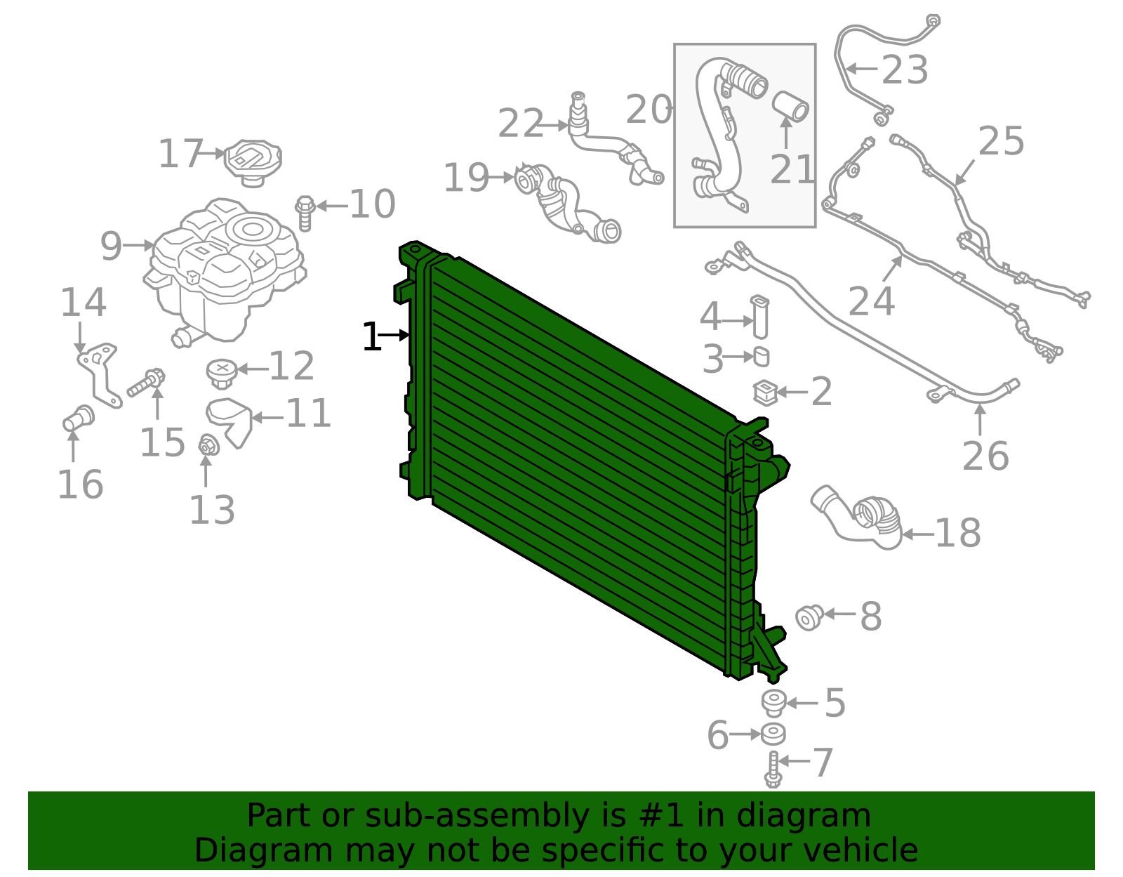 2020-2025 Audi Radiator 4M0-121-251-M | OEM Parts Online