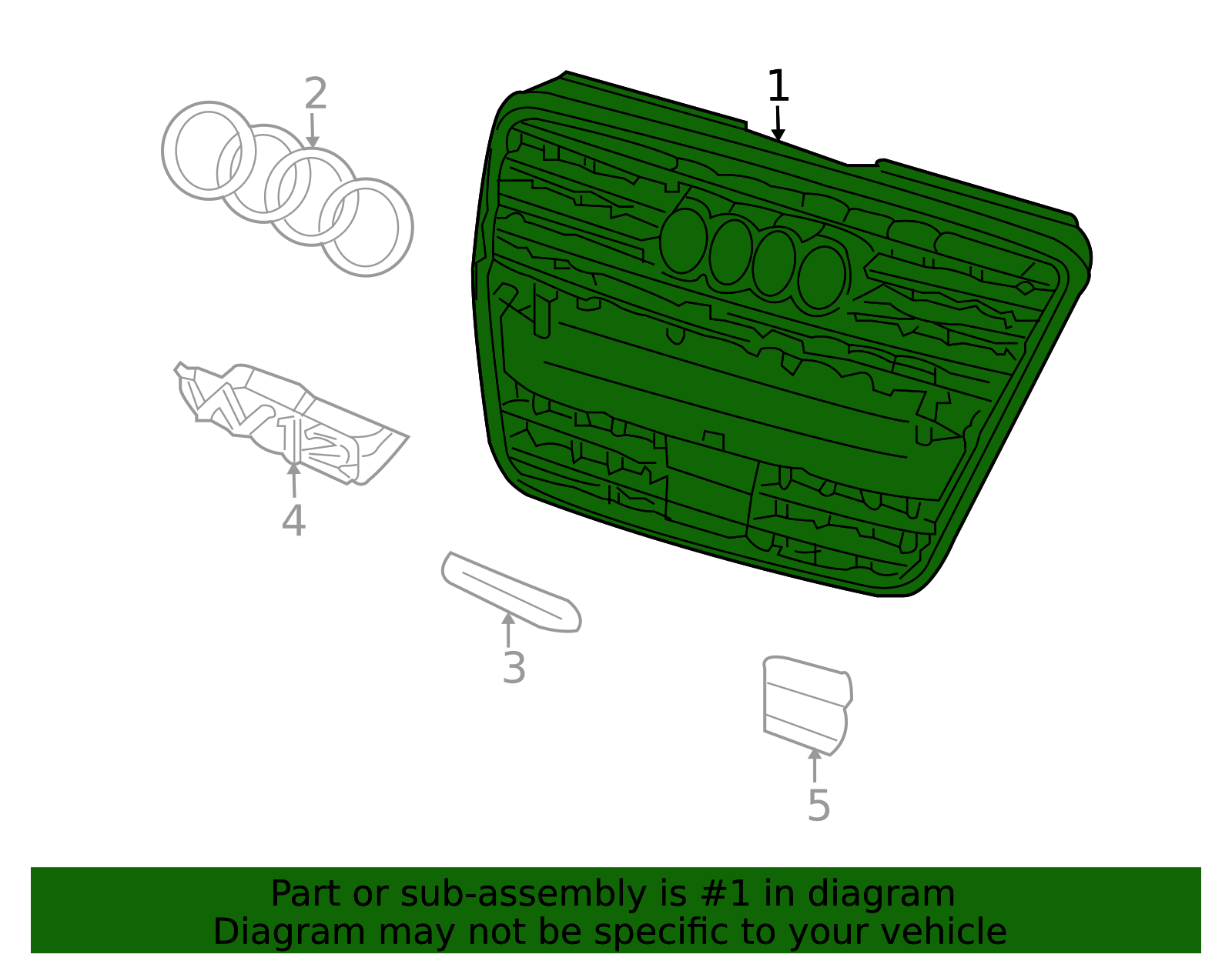 4E0-853-651-AL-1RR - Grille Assembly 2007-2009 Audi S8 | Audi OEM Parts Guy