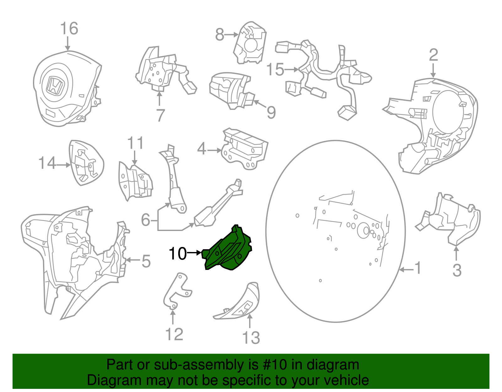2013-2016 Honda CR-Z | Switch | 35870-SZT-S01 | Honda OEM Discount Parts