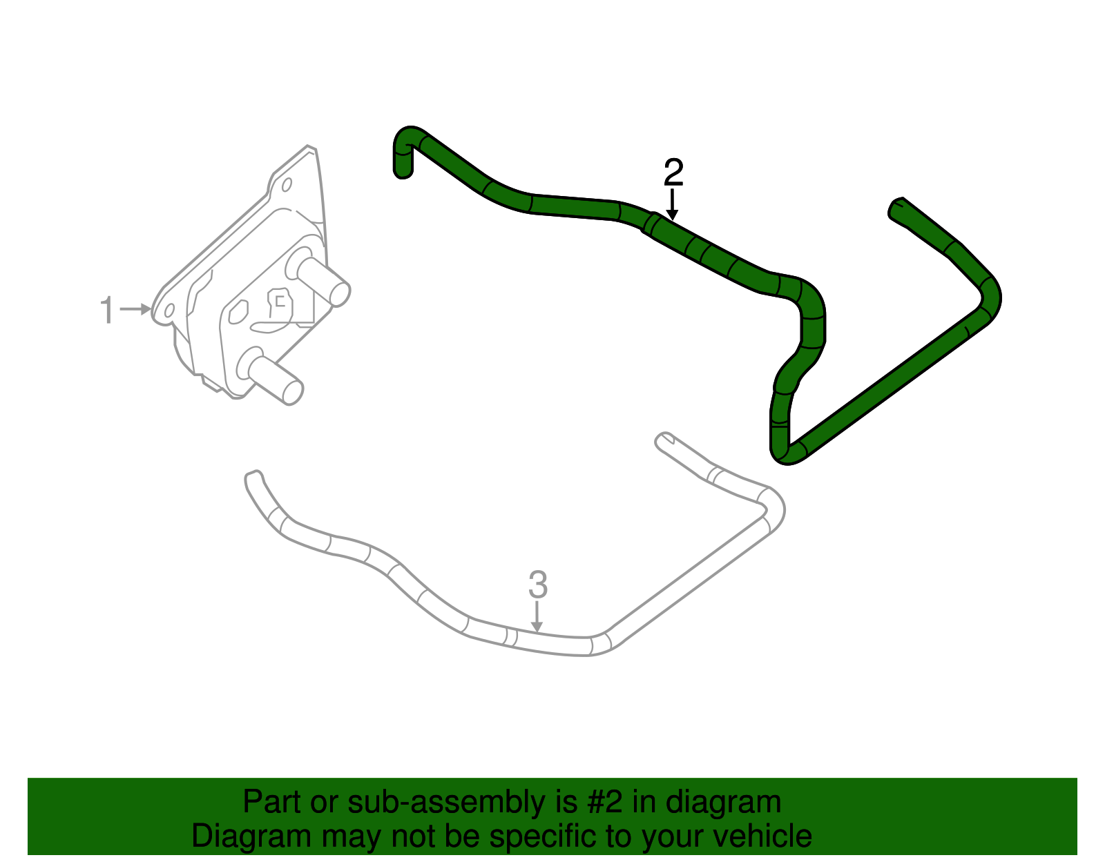 2013-2018 Nissan Altima Water Hose 21306-3TA0A | Nissan Parts Central
