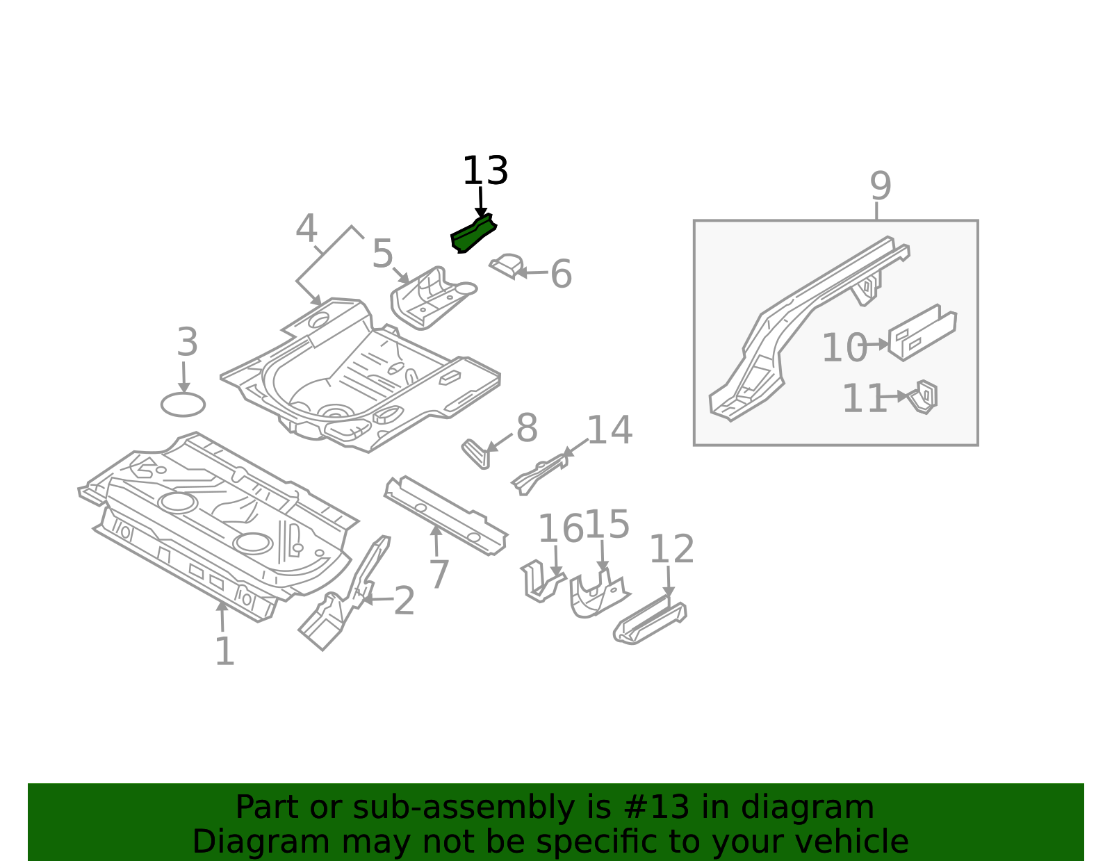 1999-2005 Volkswagen Jetta Side Reinforced 1J6-804-639-A | VW Direct ...