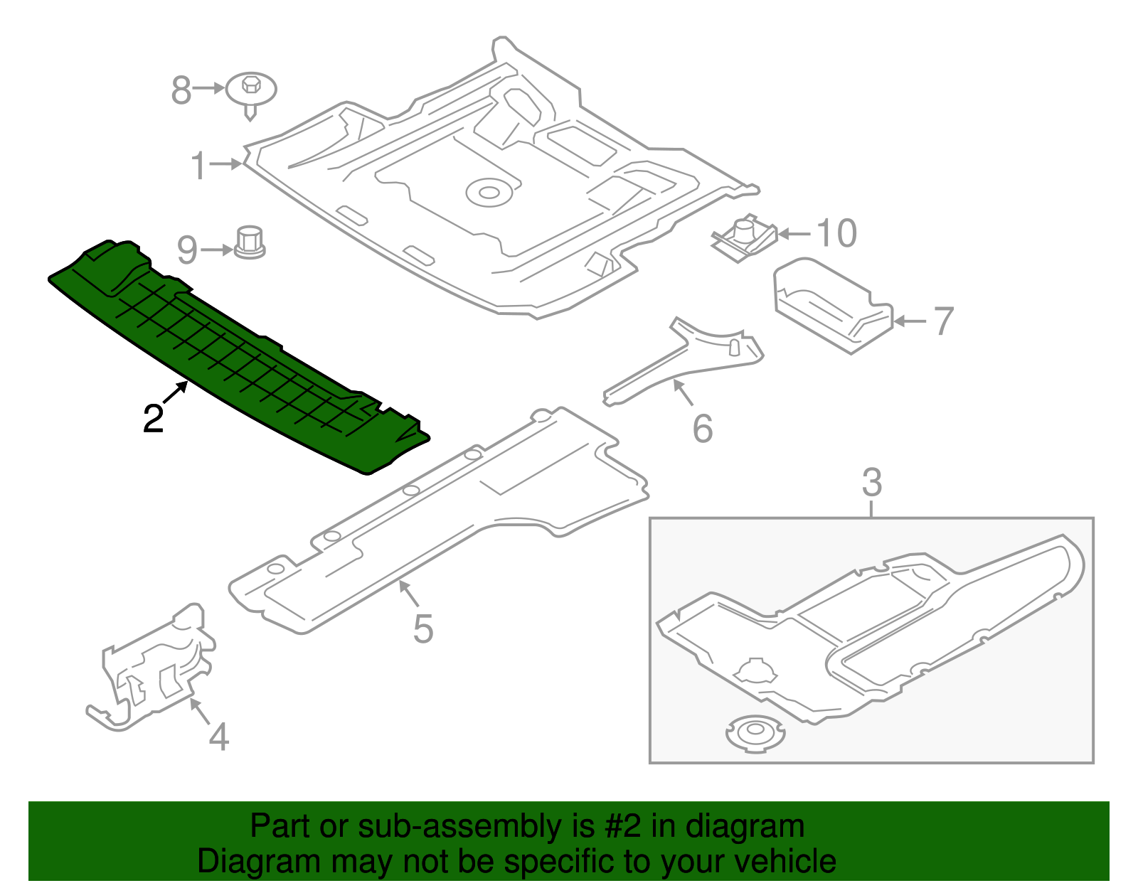 51757898889 - 2011-2015 BMW Under-Body Shield (51-75-7-898-889) | BMW ...