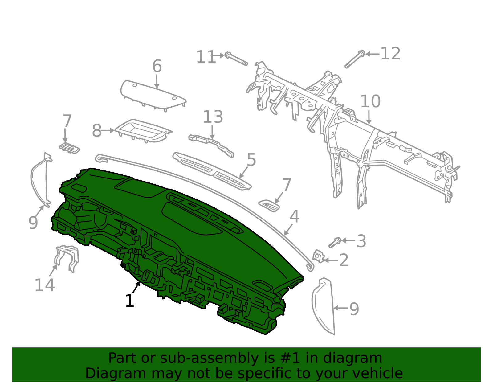 Dashboard Panel - Restore Original Look & Function 84710-S8100-NNB ...
