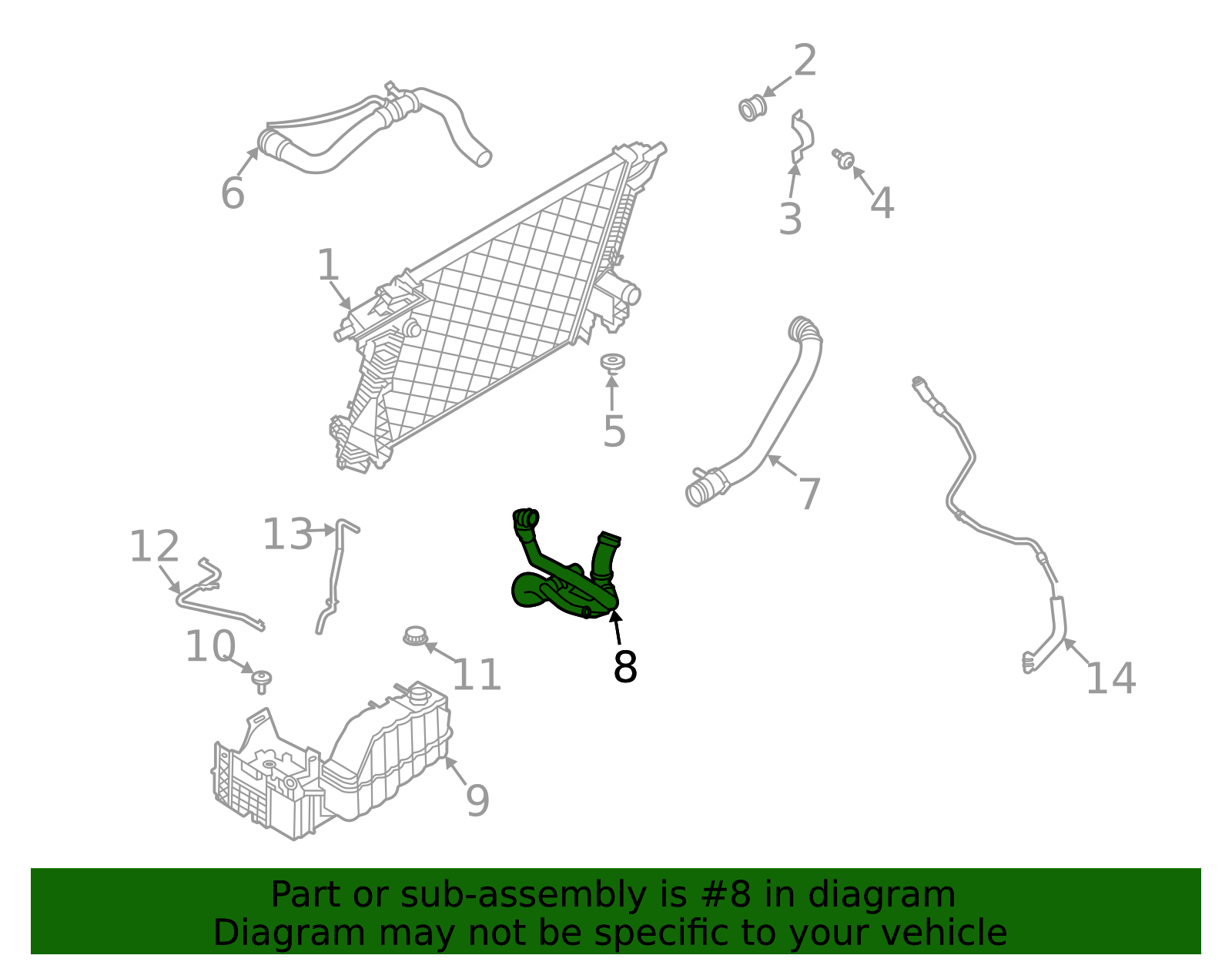 2020-2025 Ford Reservoir Hose LC3Z-8286-A | OEM Parts Online