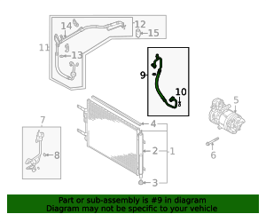 Hyundai - 97762-BY000 - Discharge Hose - 2021-2025 Hyundai Elantra ...