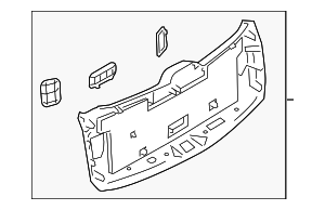 2021-2024 Nissan Armada Lower Gate Trim 90900-6JL0B | Bill Kay Nissan Parts