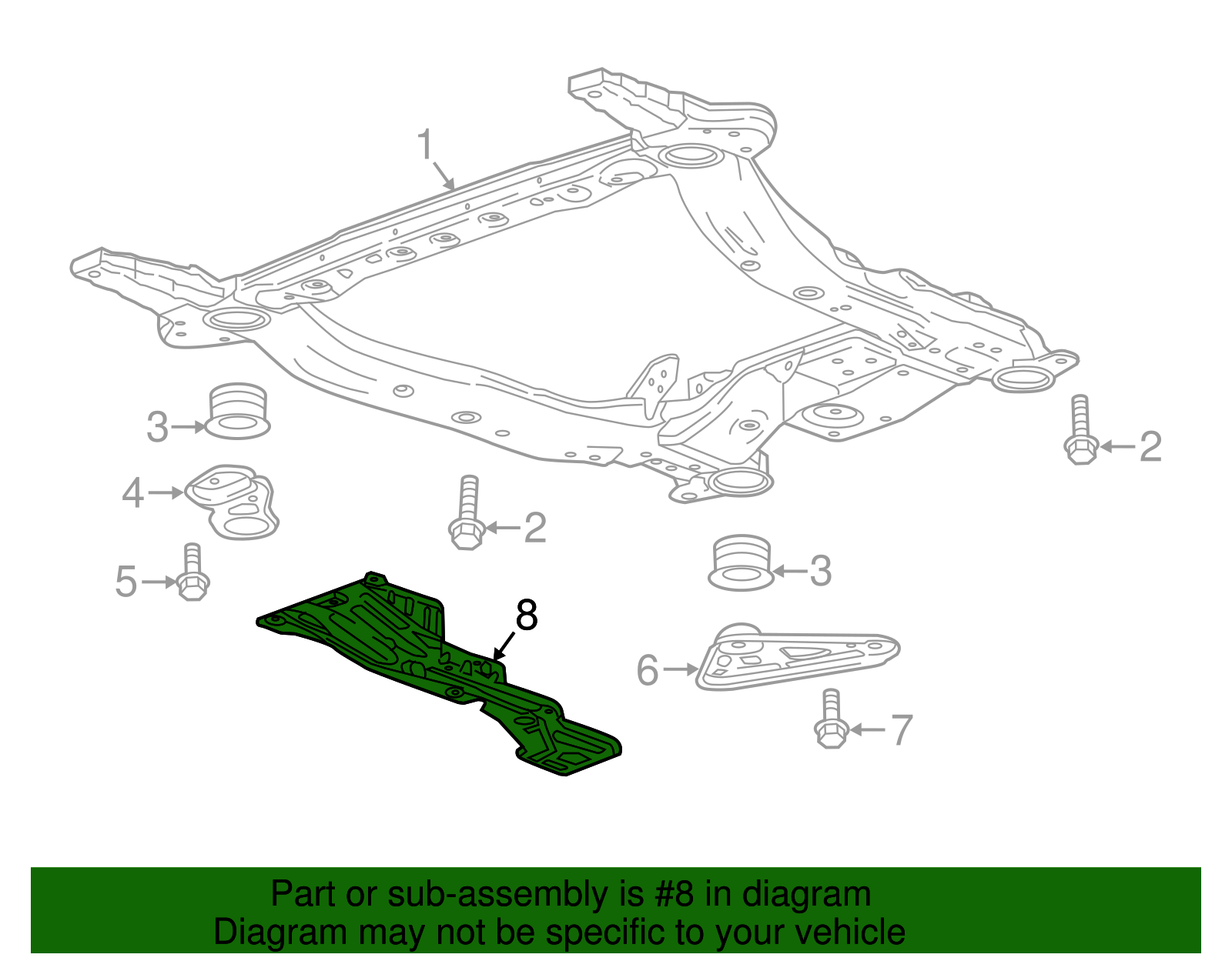 2016-2025 GM Passenger Side Engine Compartment Splash Shield 23413528 ...