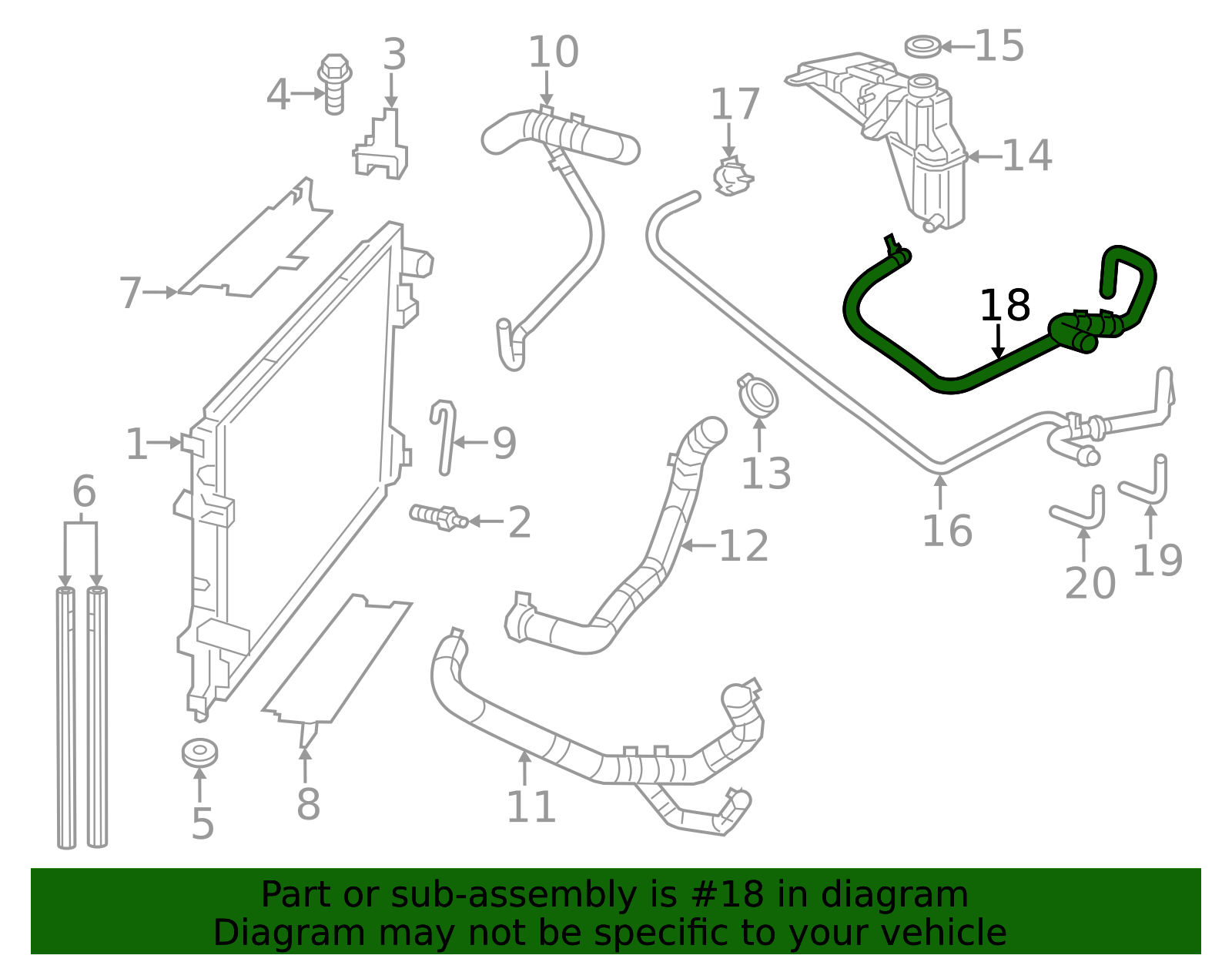 Return Hose 55038133AC | Mopar Parts Canada