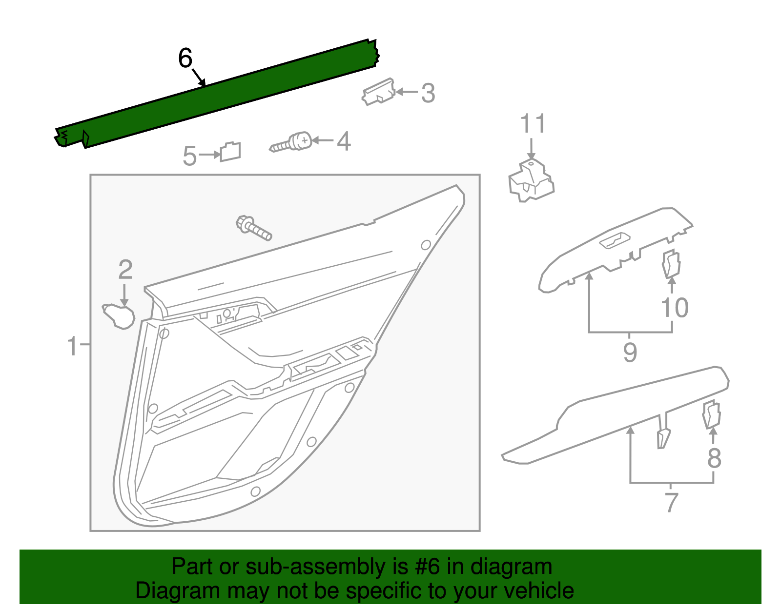 68173-06170 - 2018-2024 Toyota Camry - Belt Weather-Strip | Toyota ...