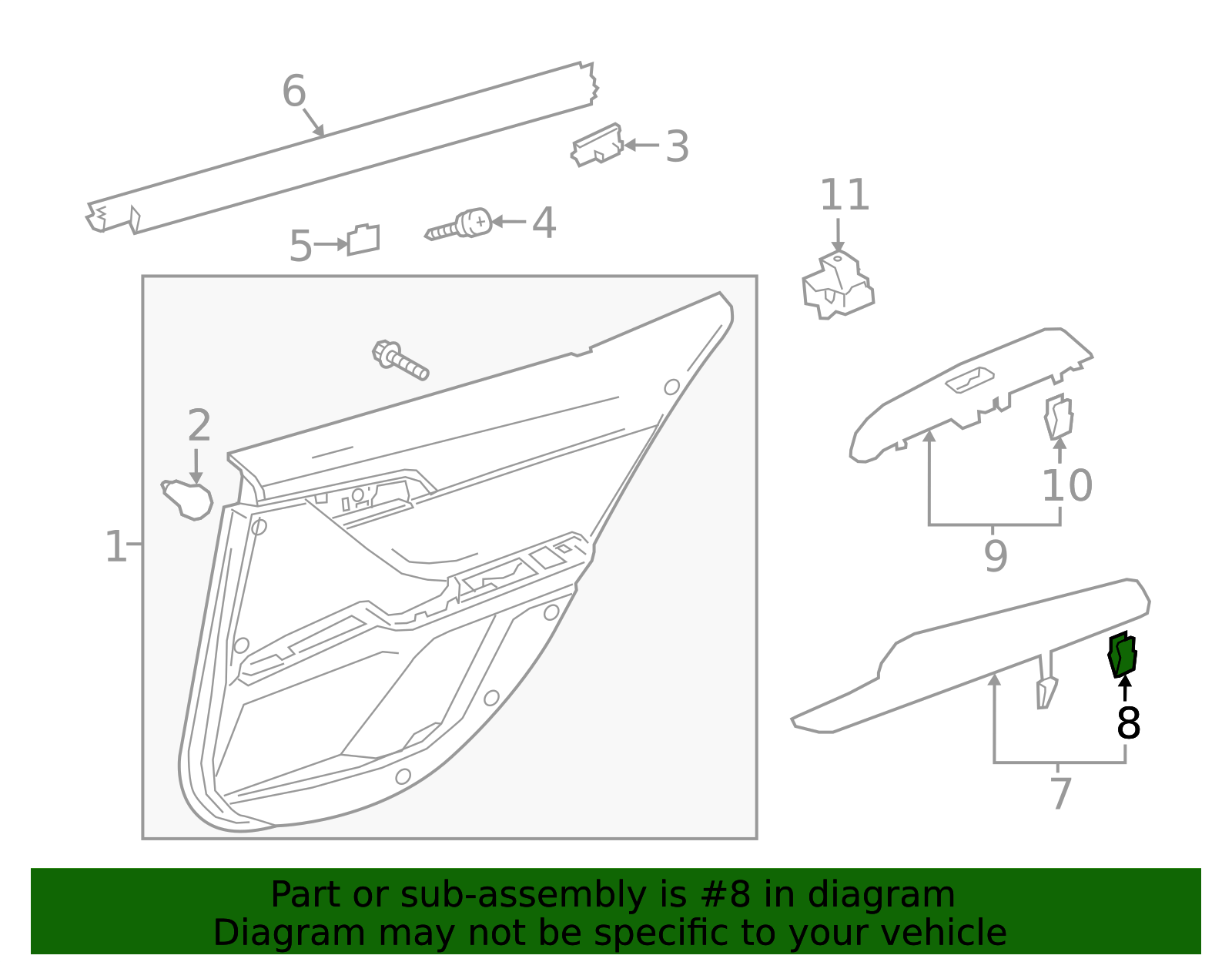 Genuine Official Toyota Door Switch Trim Panel Clip part# 90467-05172 ...