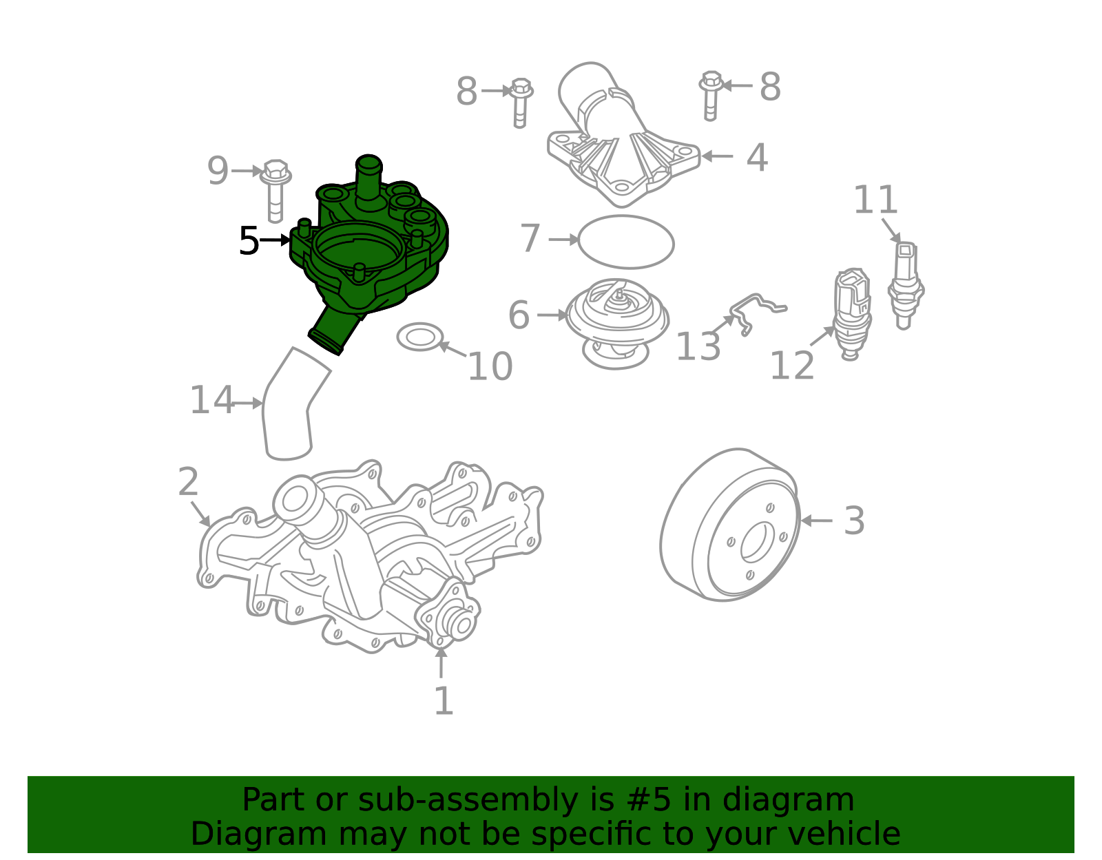 2L5Z-8592-BB - Thermostat Housing - 2001-2011 Ford | Lasco Auto Parts