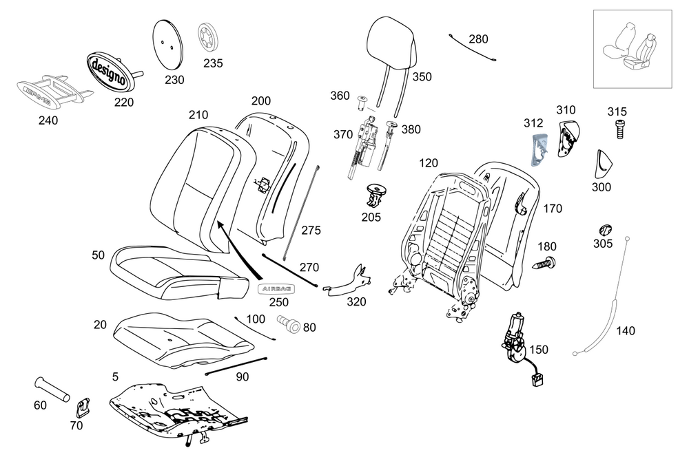 1998-2014 Mercedes-Benz Grab Handle 216-910-01-71 | Benz Parts Online