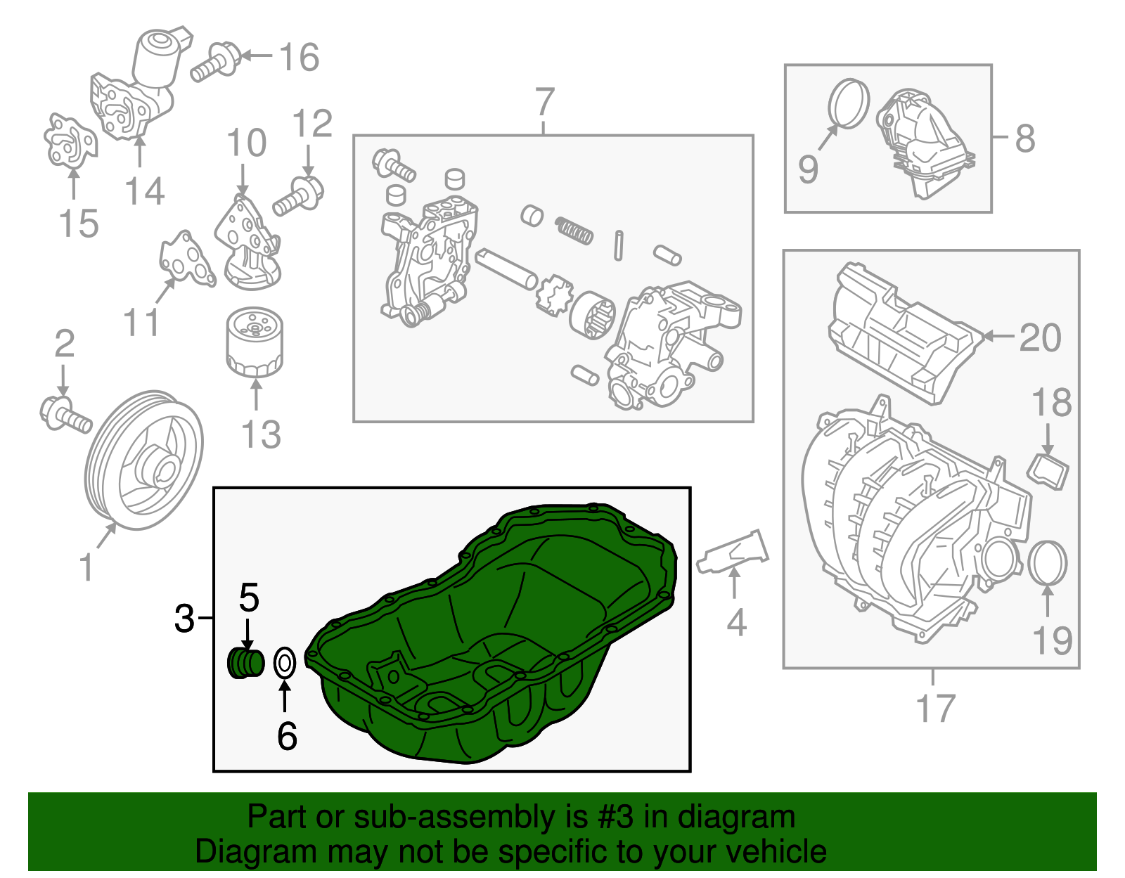 2014-2018 Mazda Oil Pan PYFA-10-400C | OEM Parts Online