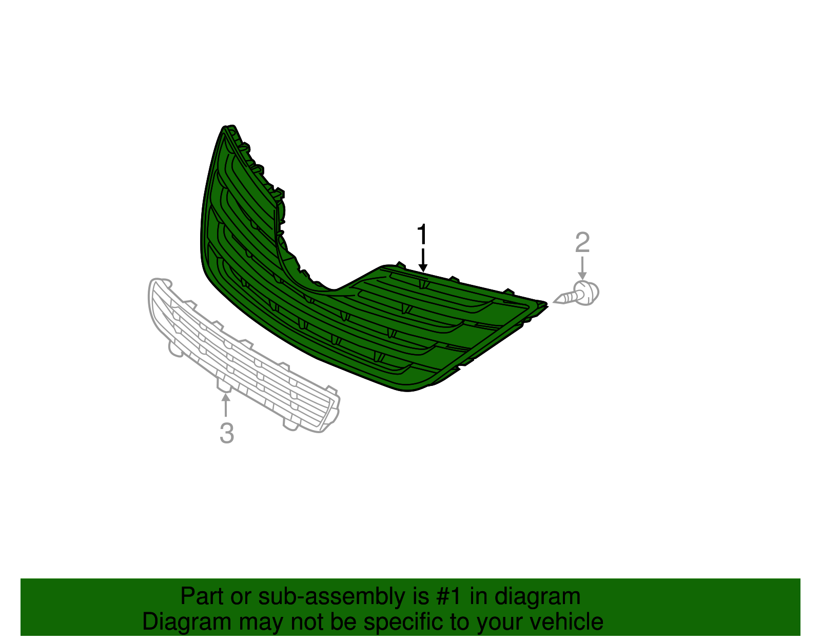 2010-2011 Toyota Camry Grille 53101-06070-A0 | Toyota Parts Center