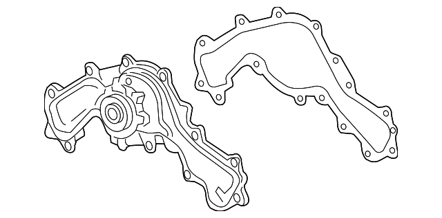 2014-2025 GM Engine Water Pump with Gasket 12707180 | Capital Chevy Parts