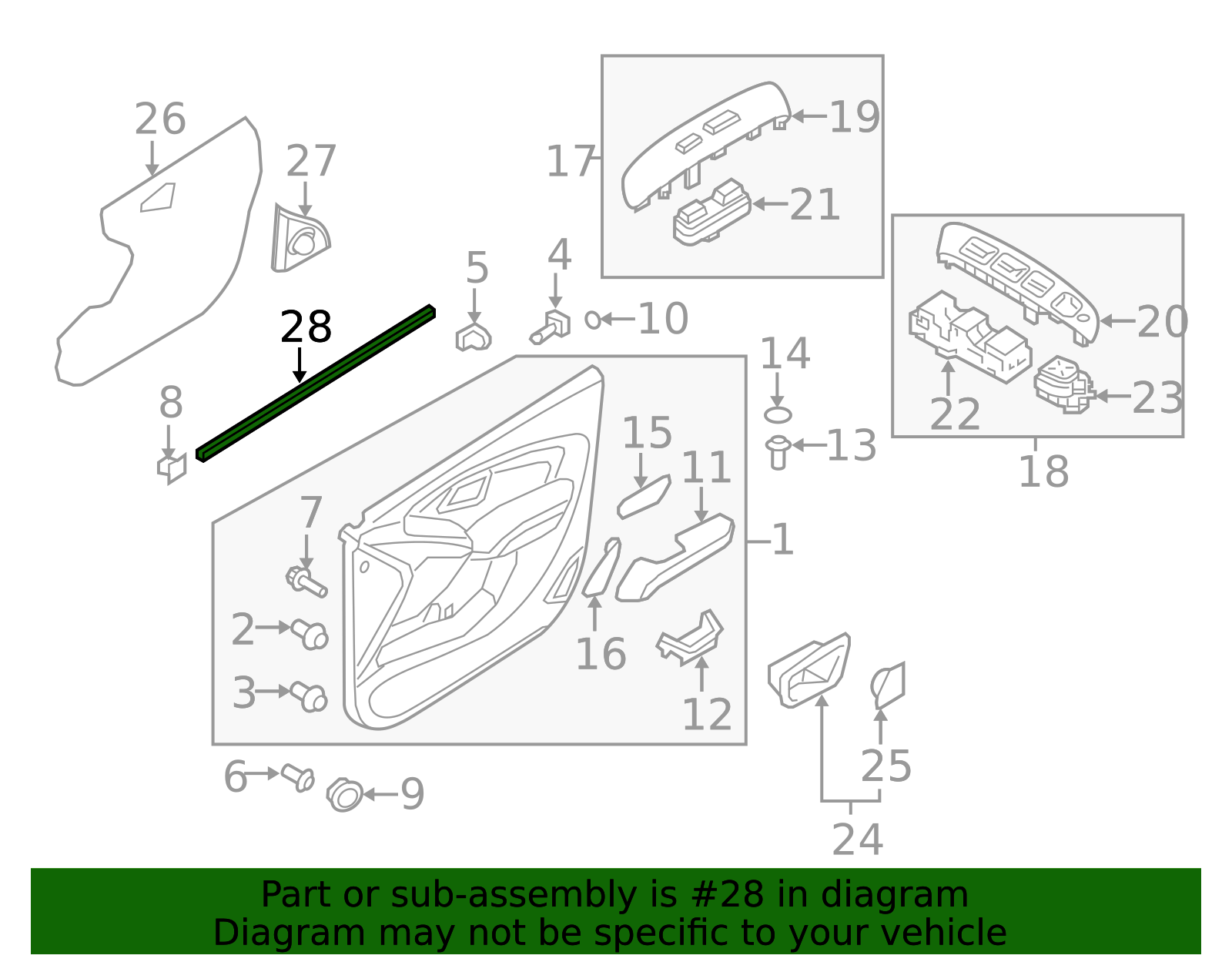 Belt Weatherstrip - Window Seal Protection 82241-2S000 | AutoNation Parts