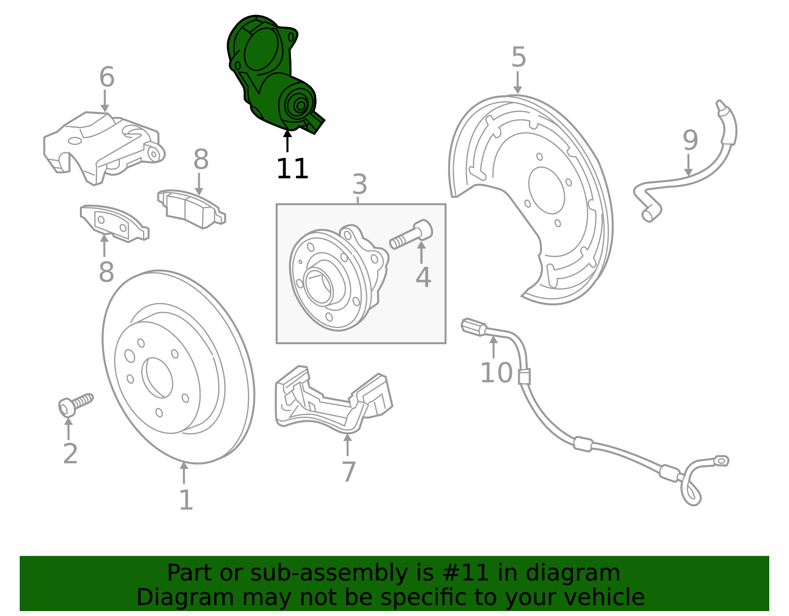 2016-2025 GM Prk Brake Actuator 13544734 GM | GMPartsDirect.com