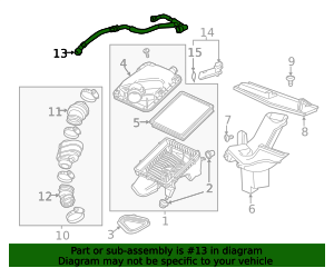 2013-2018 GM Positive Crankcase Ventilation (PCV) Tube 12673868 ...