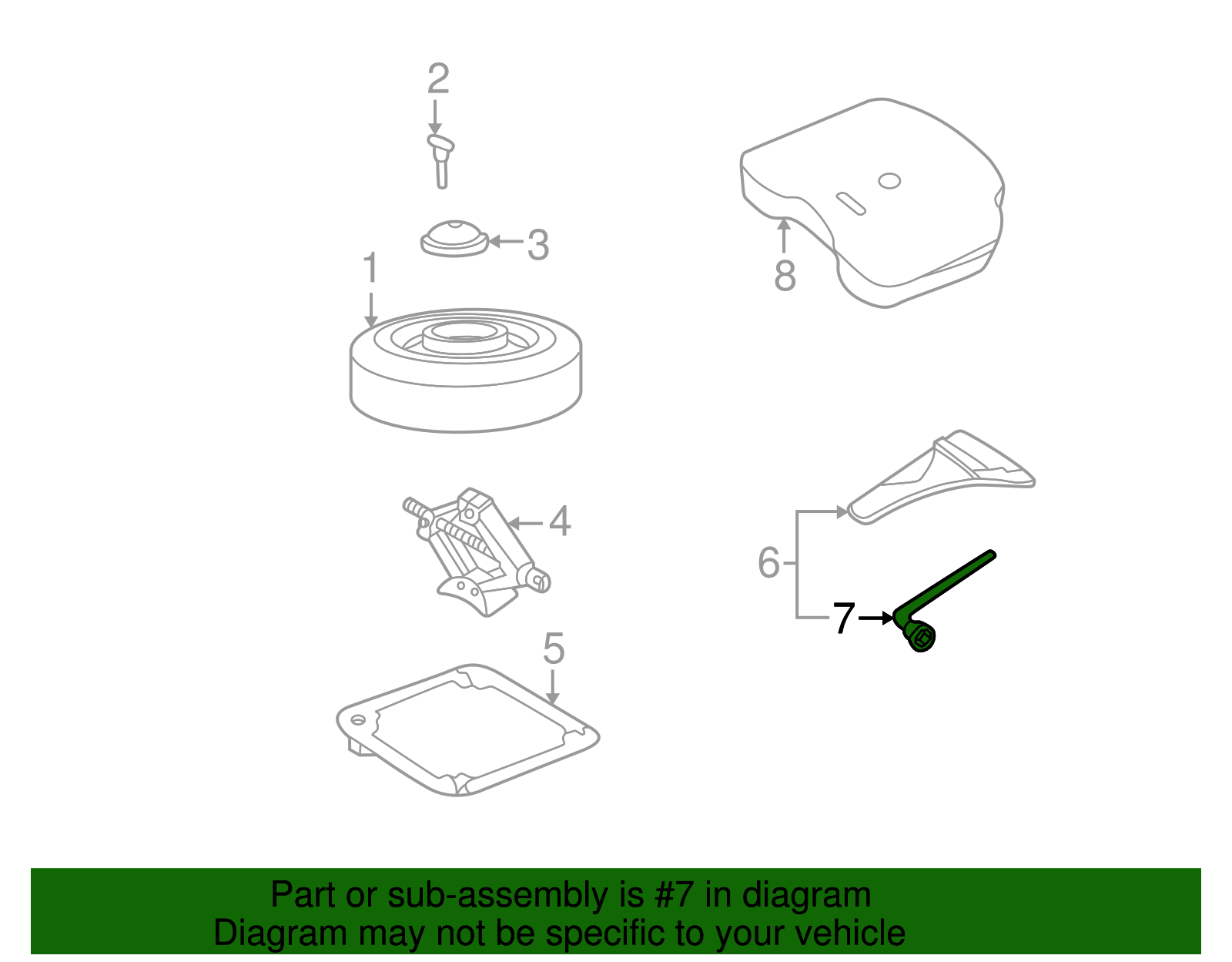 Genuine OEM Ford Part - Jack Support YS4Z-17032-AA | Genuine OEM Ford ...