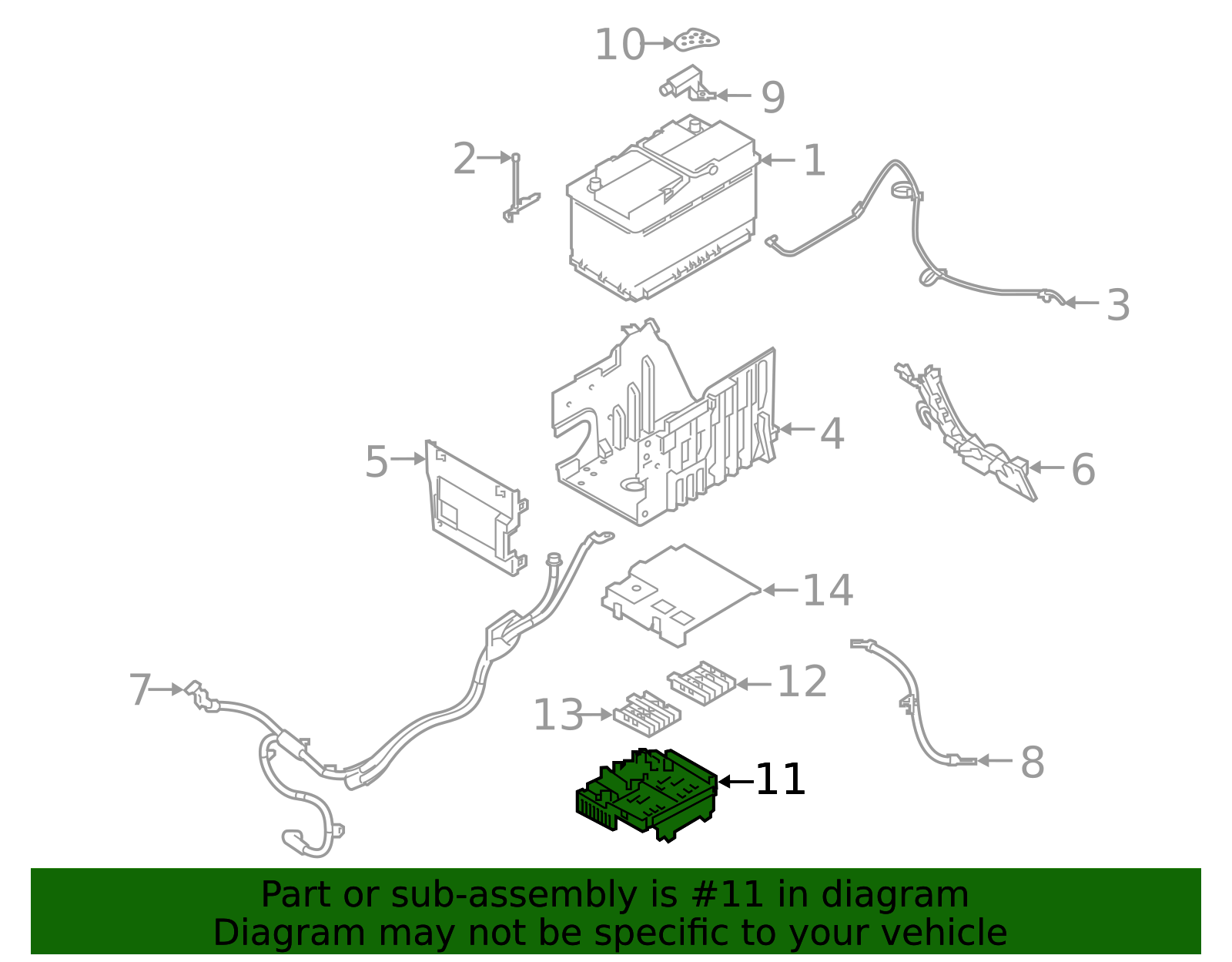 LR117841 - Relay & Fuse Plt 2020-2023 Land Rover Range Rover Evoque ...