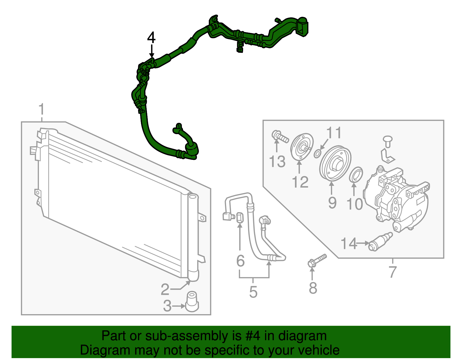 2015-2017 Hyundai A/C Refrigerant Suction Hose 97775-1R501 | OEM Parts ...