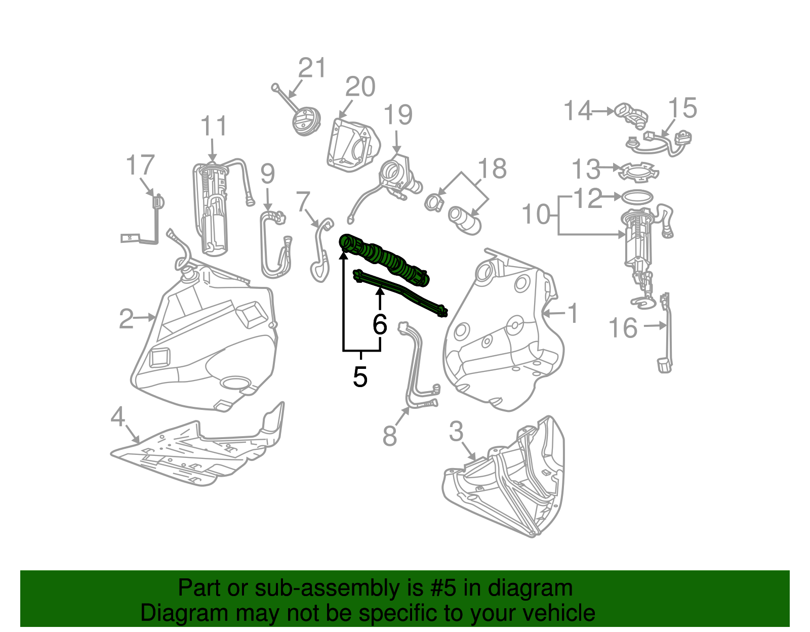 2003-2013 GM Hose 19436041 | Chevy Parts Pros