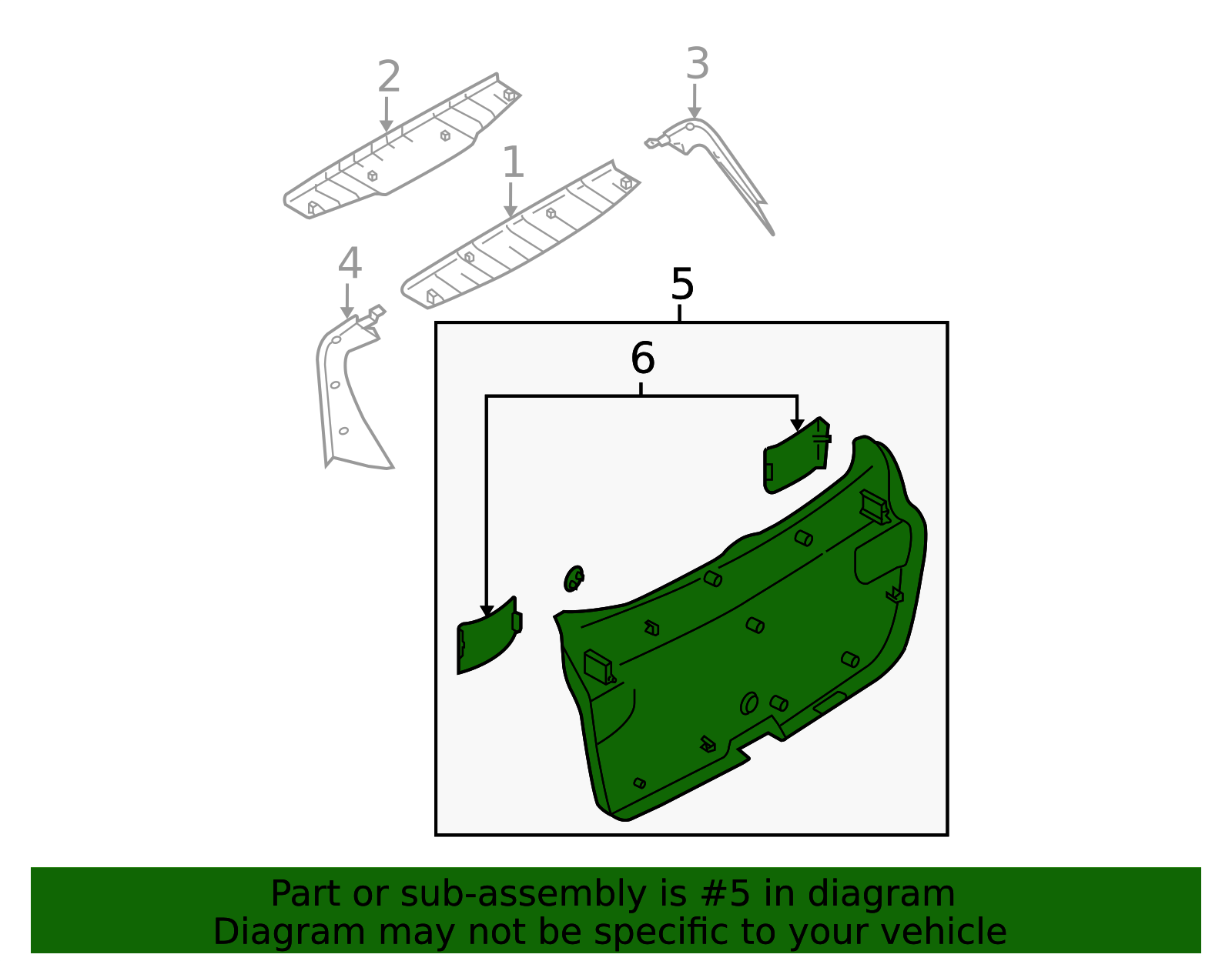 GM9E-68-960D-80 - Lift-Gate Trim Cover 2004-2007 Mazda 6 | MazdaParts ...