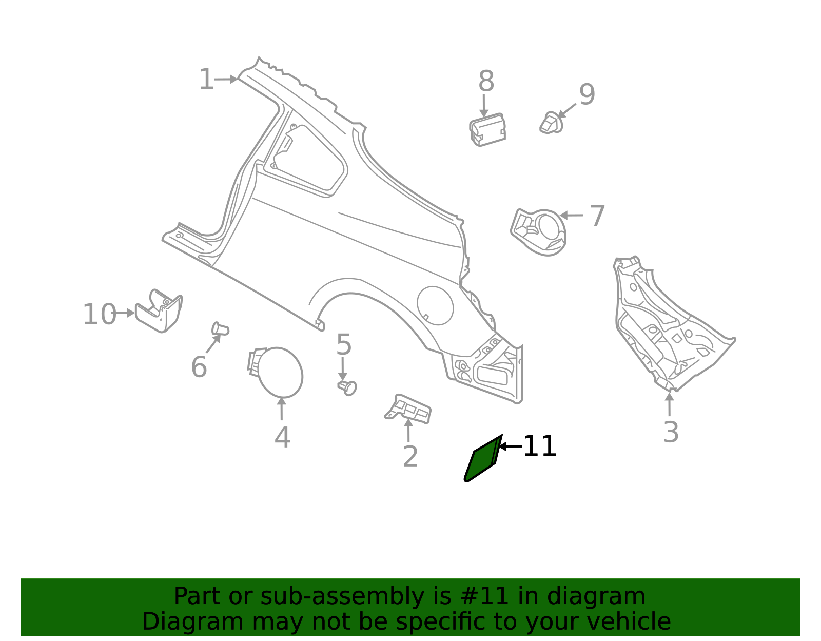 78817-JB10A - Side Body Trim Protector 2008-2009 Nissan Altima ...