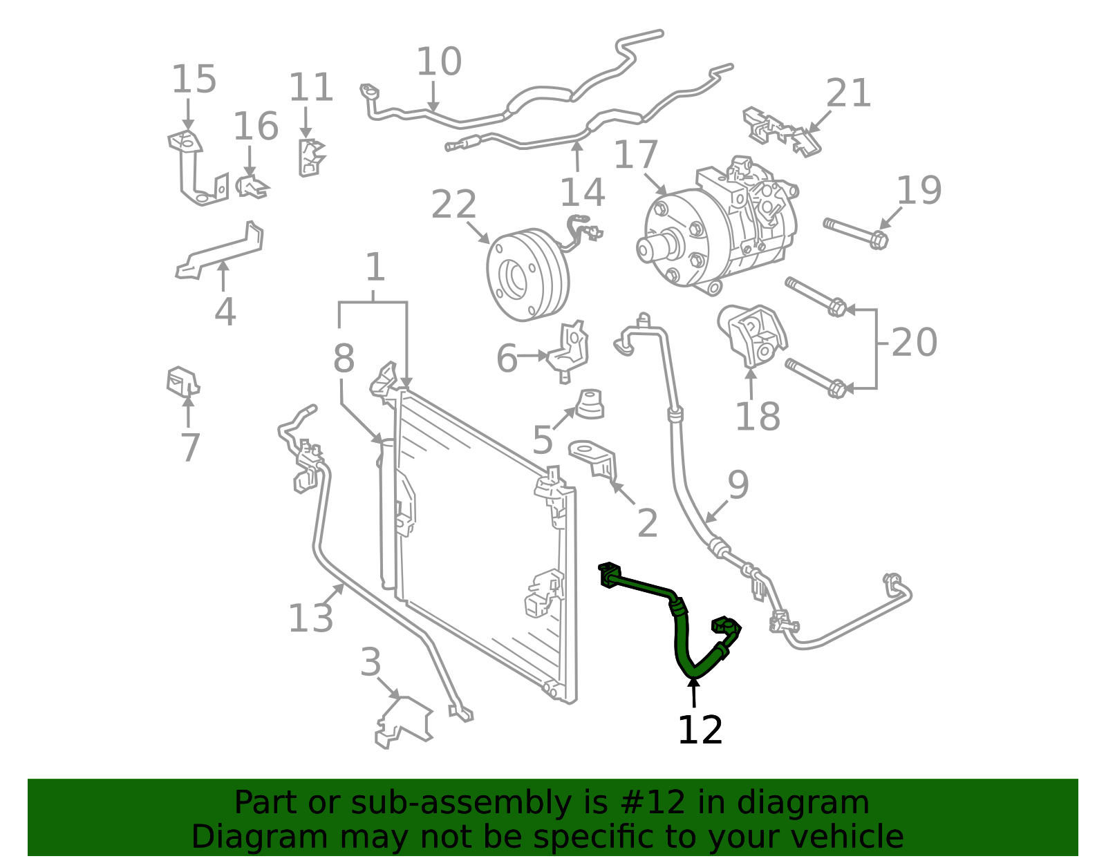 2003-2004 Toyota 4Runner Discharge Line 88703-35020 | MotorMotor