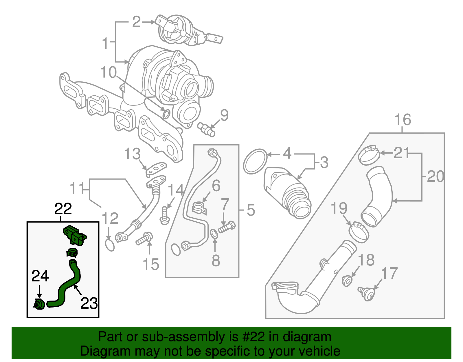 04L-145-049-AF - Hose Assembly 2015 Volkswagen | OEM VW Parts Haus