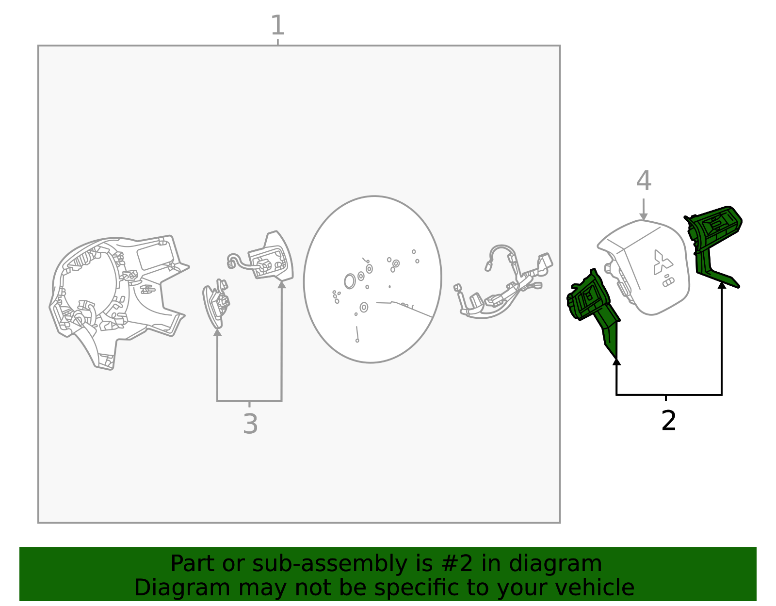 2022-2024 Mitsubishi Switch Assembly 8616A201 | Mitsubishi Parts ...