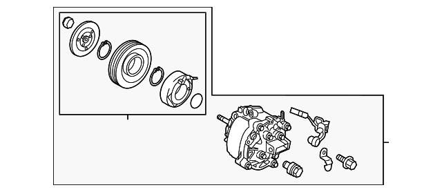 7813A978 - A/C Compressor 2015-2020 Mitsubishi Outlander | Mitsubishi ...