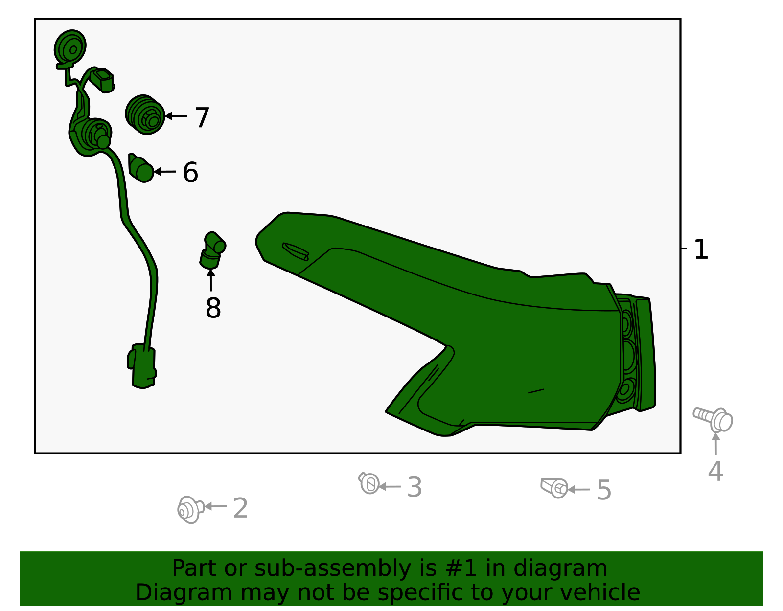 2021-2022 Toyota Sienna Tail Lamp Assembly - PASSENGER SIDE 81550-08071 ...