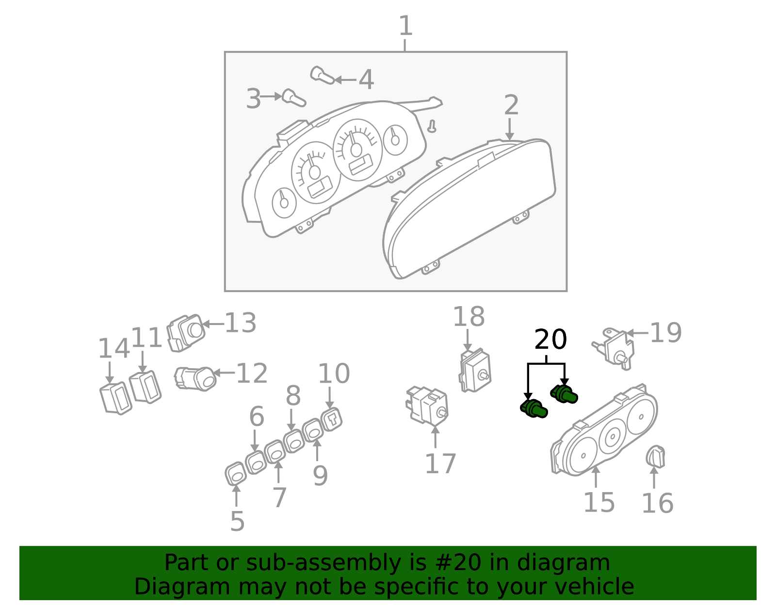 2005-2007 Ford | HVAC Temperature Control Bulb | F65Z-13B765-AA | Walls ...