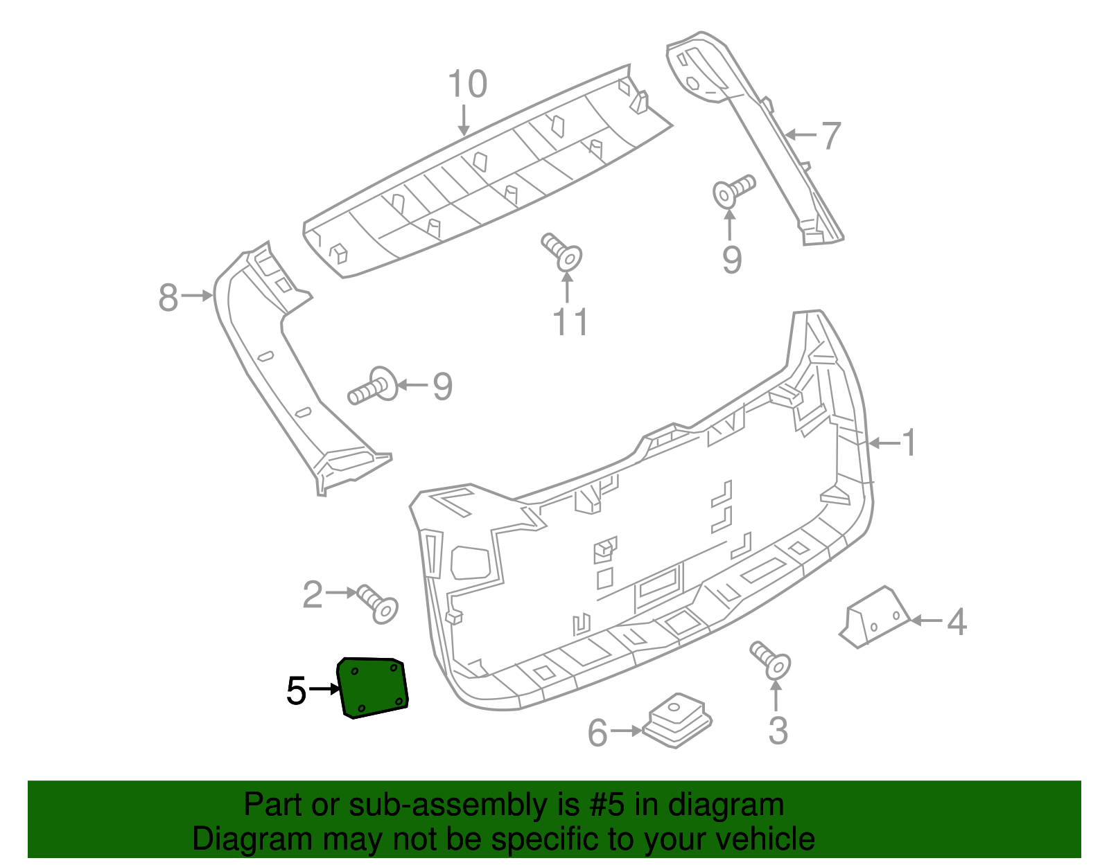 2015-2024 Nissan Murano Access Cover 90917-5AA0A | Team Nissan Inc.