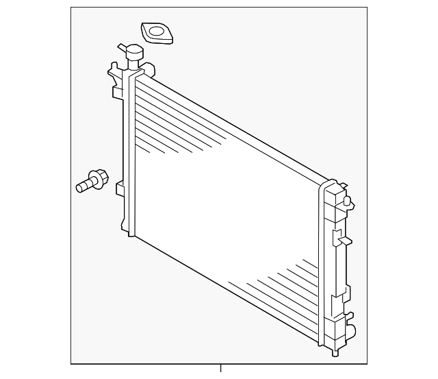2011-2013 Kia Sorento Radiator Assembly 25310-2B490 | KIA Parts Zone