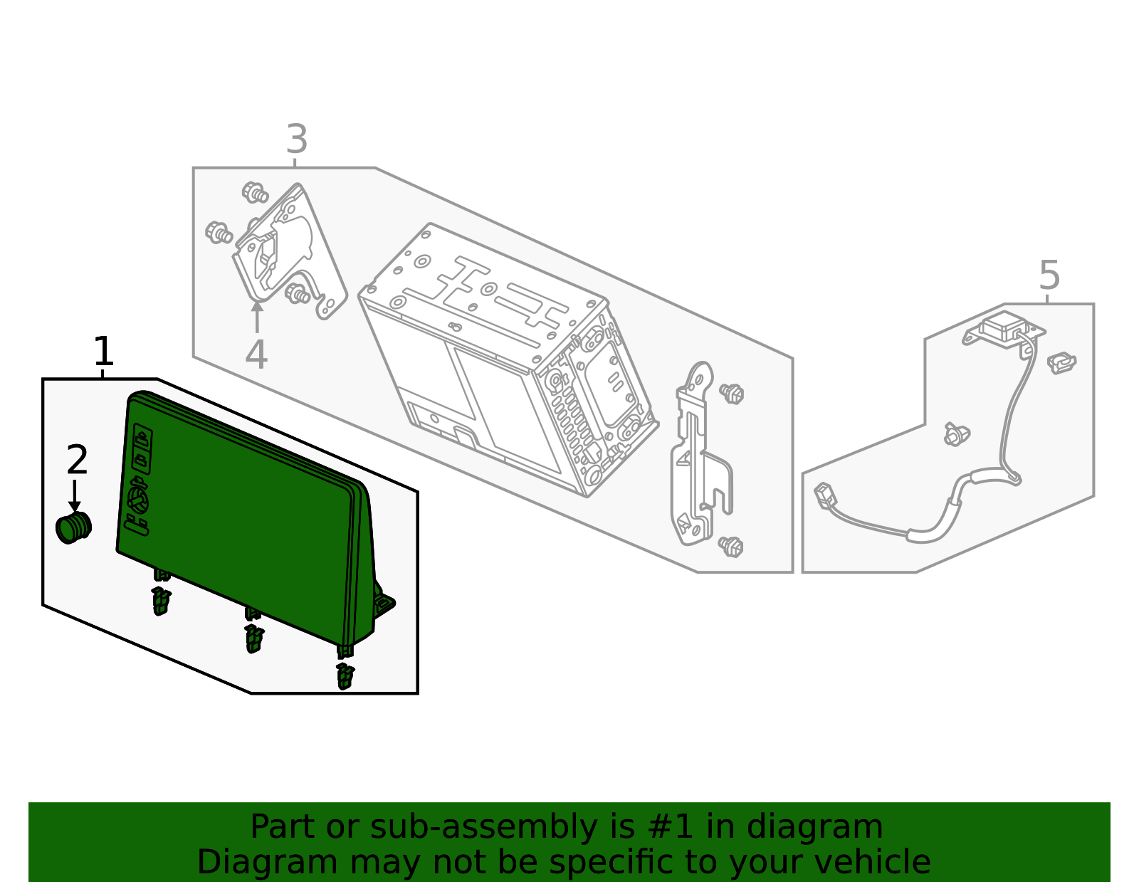 2022-2025 Honda Civic Display Unit 8A700-T20-A02 | Honda Factory Parts